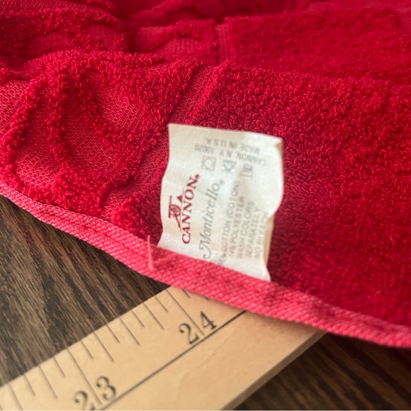 CANNON | Bath | Vintage Cannon Red Towel X 3 | Poshmark
